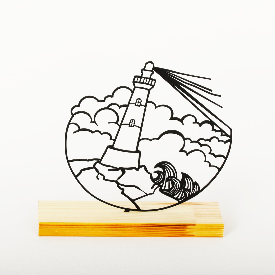 Lighthouse Minimal Decor, Shelf Decor, Home Decor, Housewarming Gift ...