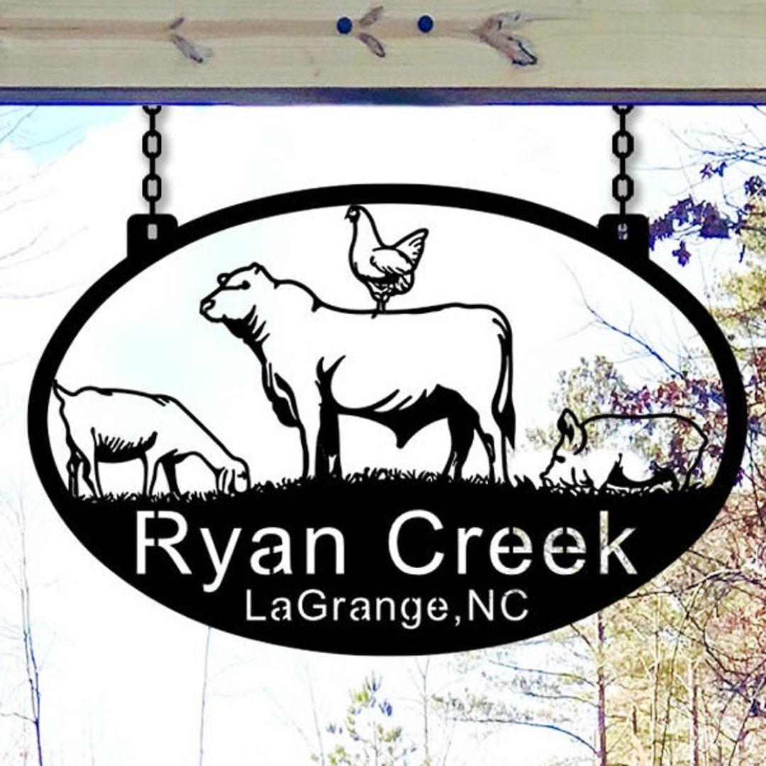 Personalized Farm Sign Metal Sign Custom Barn Sign Metal - Etsy