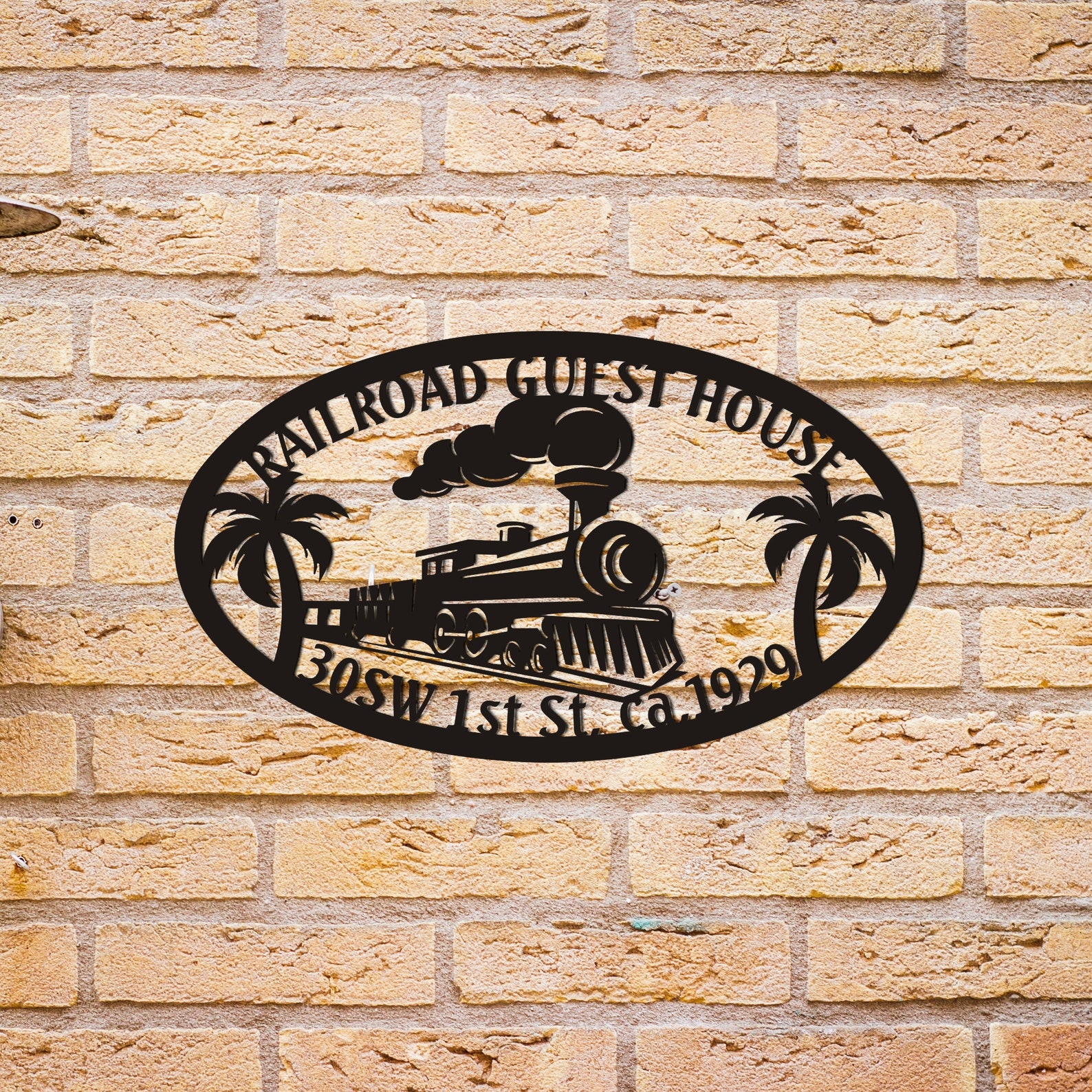 Railroad signs Railway Sign Train Sign Train Room Train | Etsy