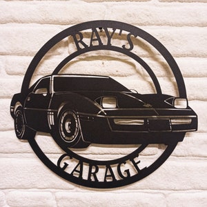 Corvette C4 Metal Sign: Custom Garage Wall Decor - Etsy