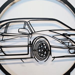 Ferrari F40, Ferrari Sign, Personalized Garage Name, Car Metal Sign ...