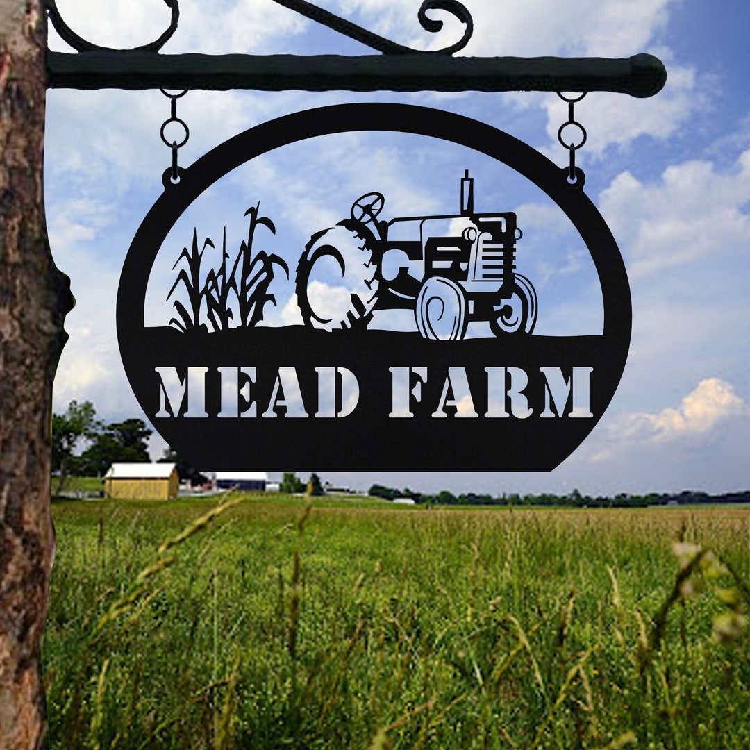 Personalized Farm Sign With Established Date, Metal Sign Personalized ...