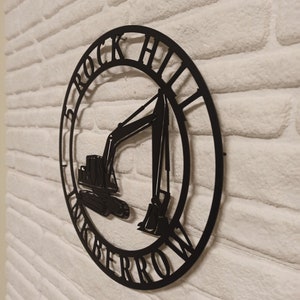 Excavator Signs, Excavator Wall Decal, Excavator Wall Art, Excavator ...