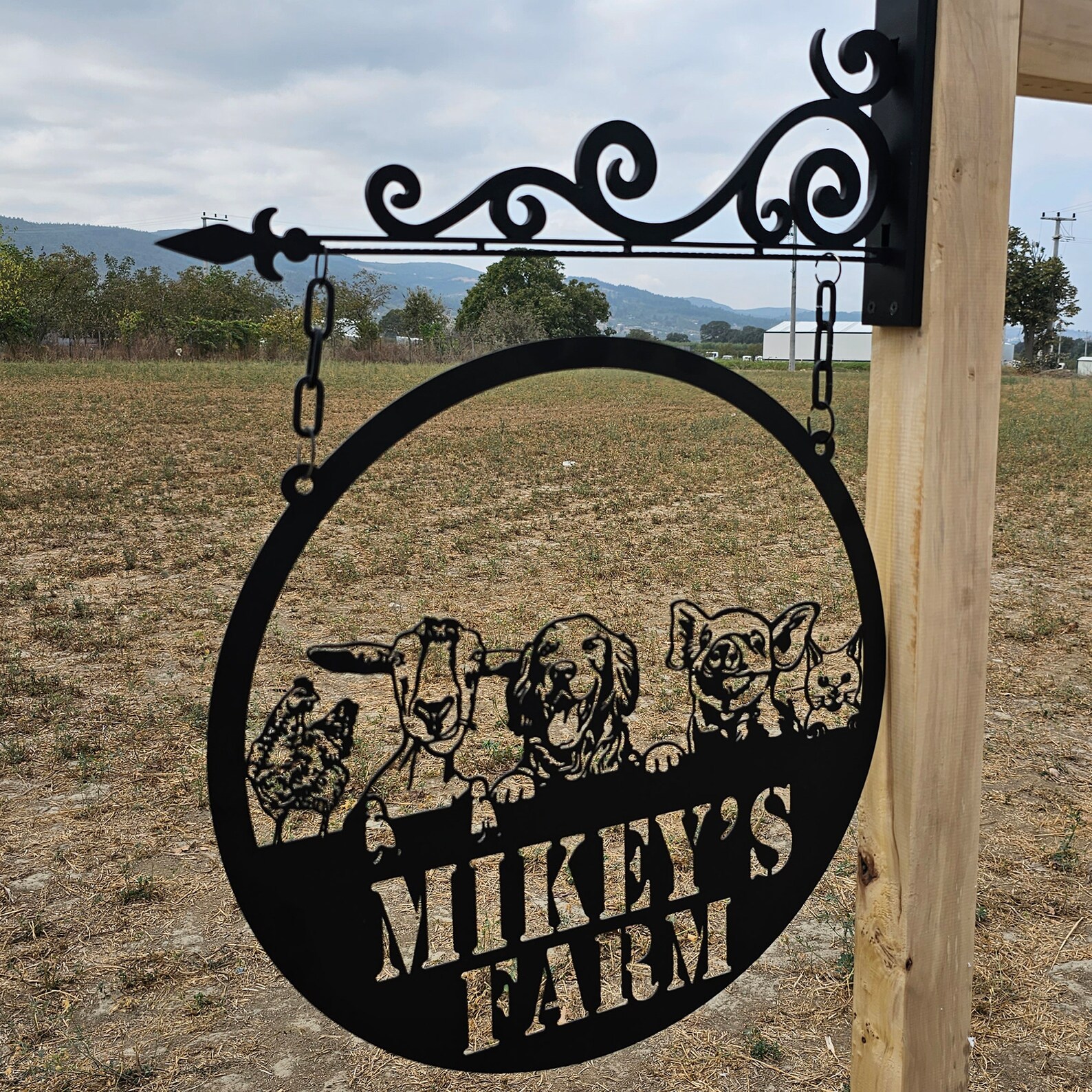 Personalized Metal Farm Sign: Animals & Established Date - Etsy