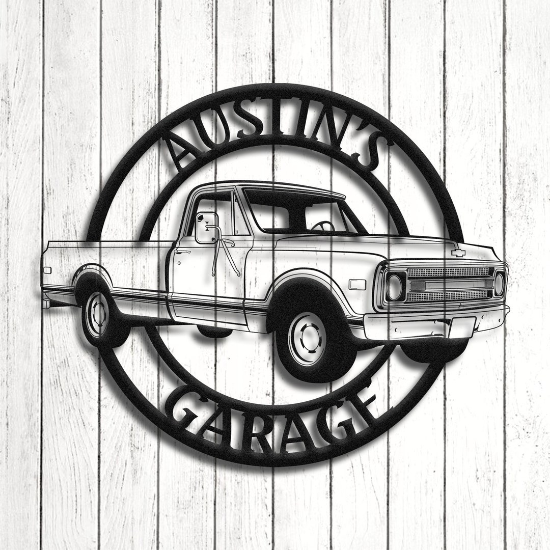 1969 Chevrolet C10 Metal Sign Chevrolet Sign Garage Sign - Etsy