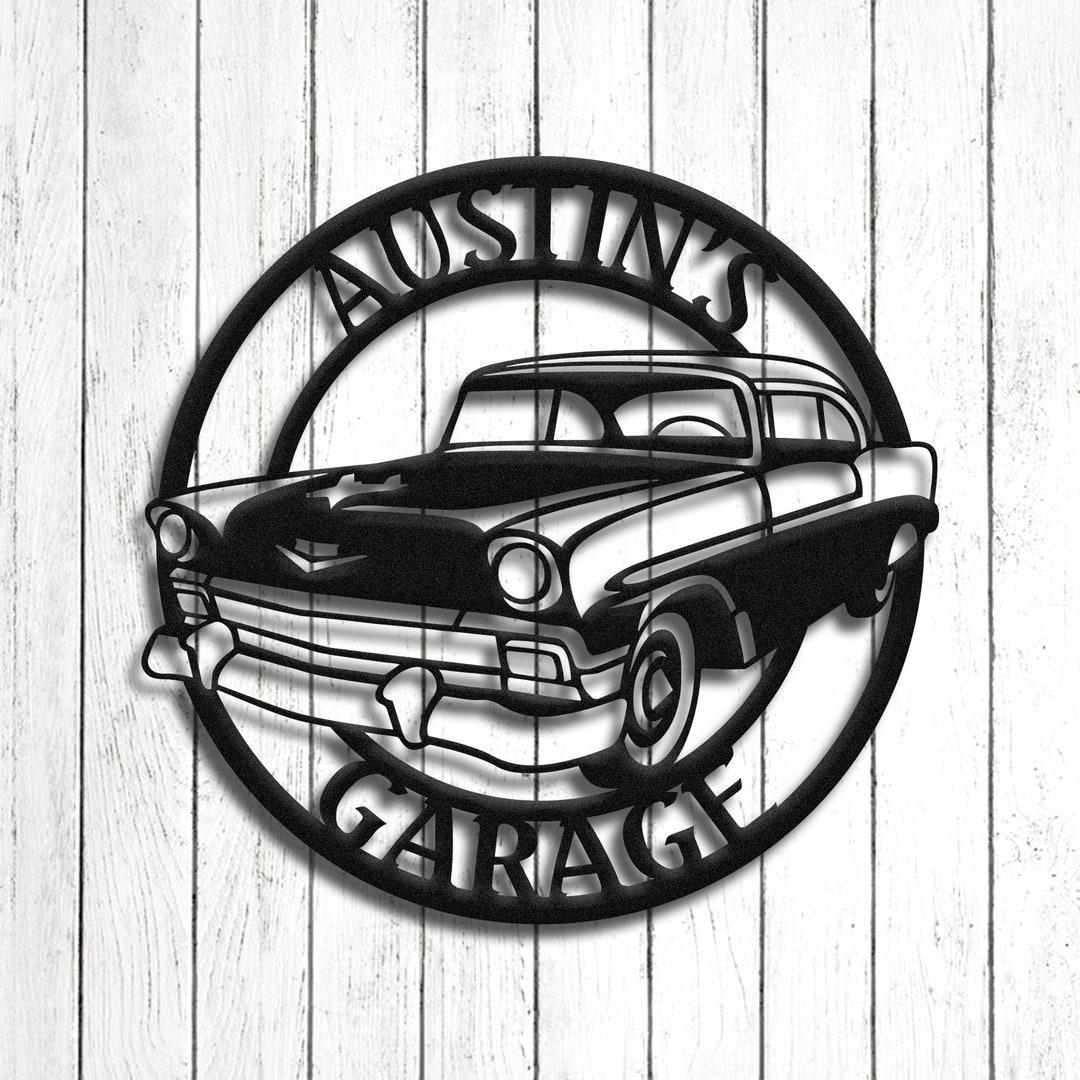 1956 Bel Air Metal Sign: Classic Car Garage Decor - Etsy