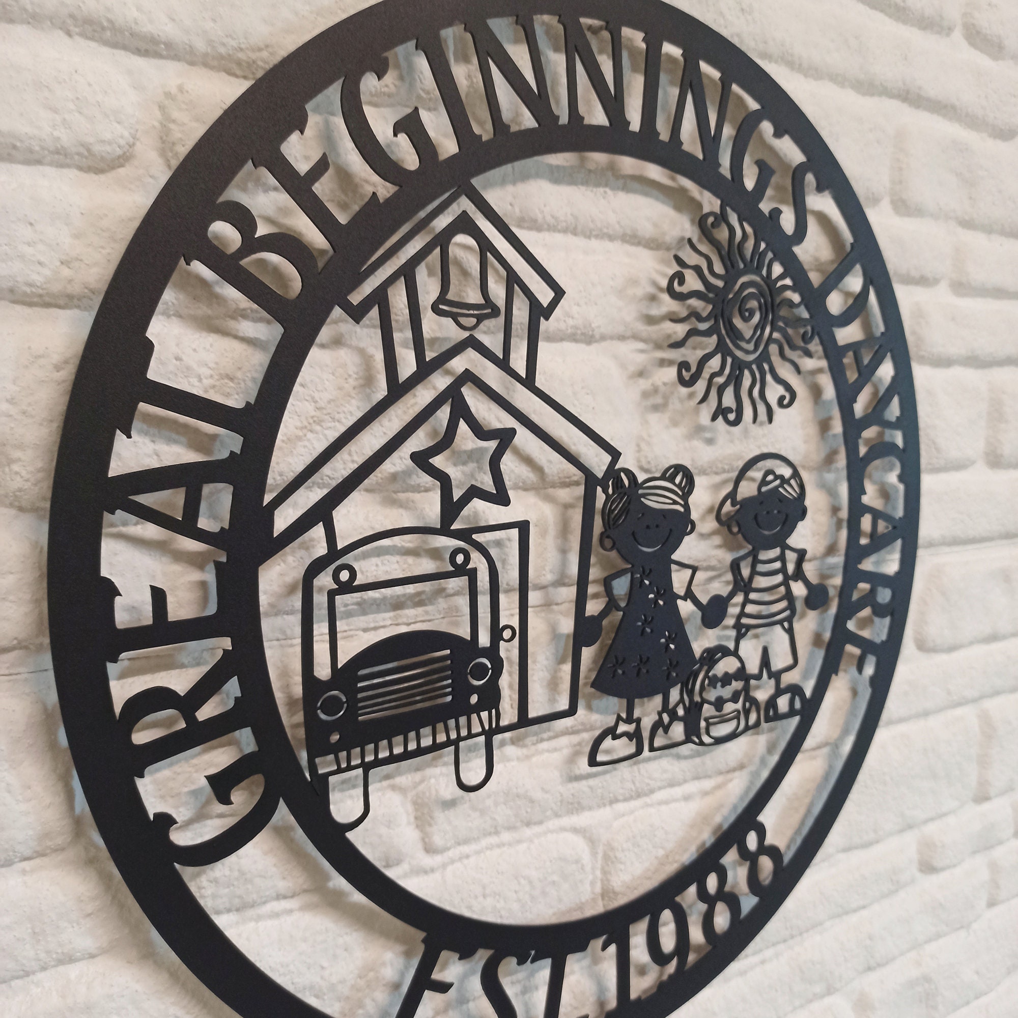 Personalized Kindergarten Sign Creche Sign Preschool Sign - Etsy