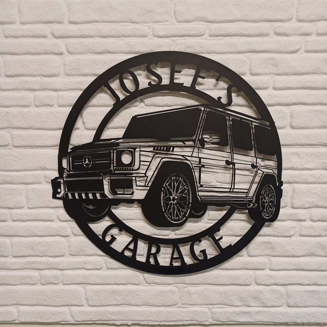 Mercedes G Class Metal Garage Sign: Car Enthusiast Gift - Etsy