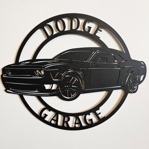 Challenger Metal Sign, Challenger Garage, Challenger Wall Art ...
