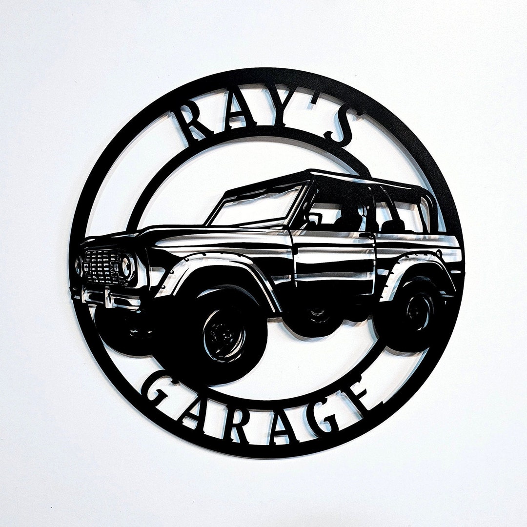 1970 Ford Bronco Metal Garage Sign: Car Accessories - Etsy
