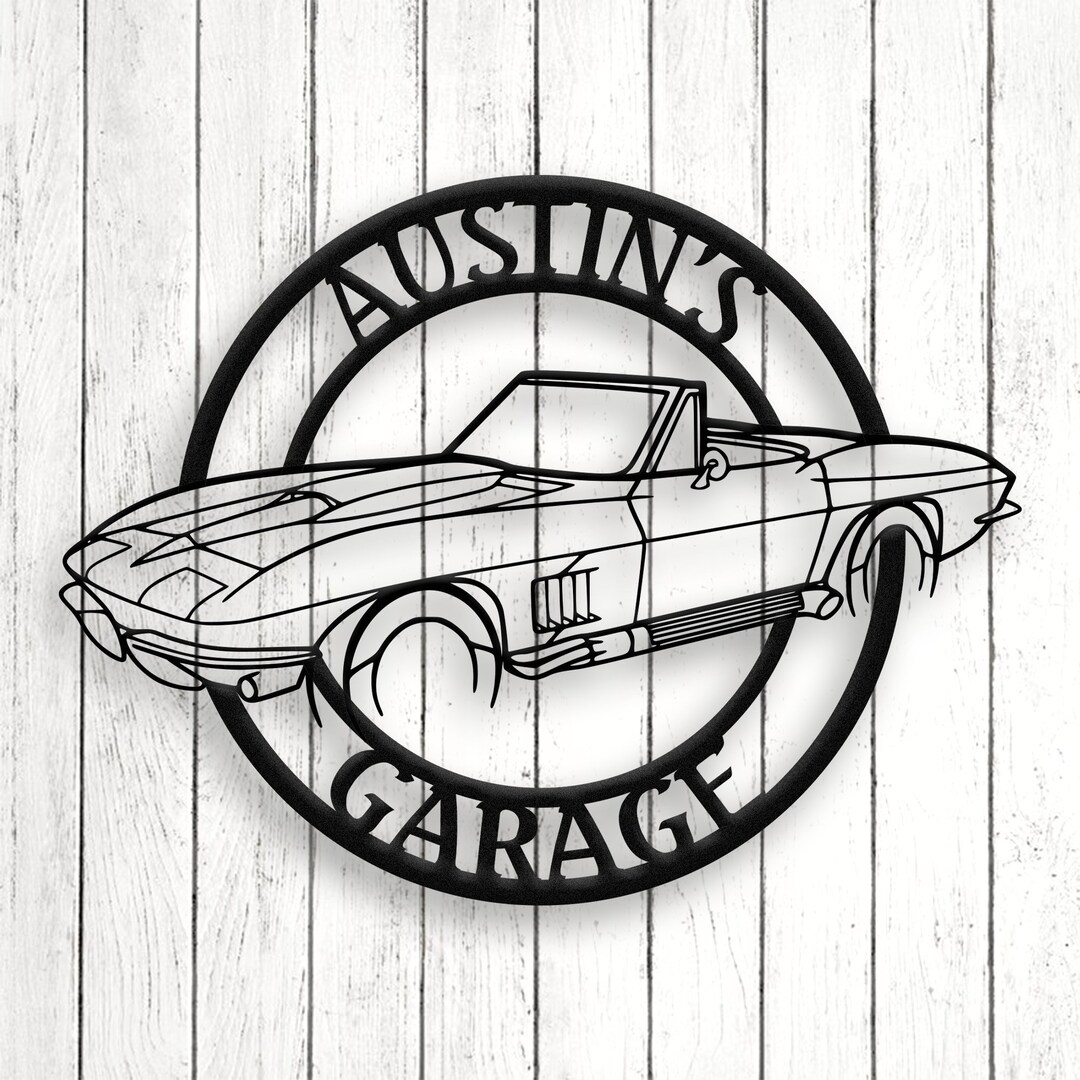 C2 Corvette Metal Sign , C2 Corvette Sign, Car Sign, C2 Angle Sign ...