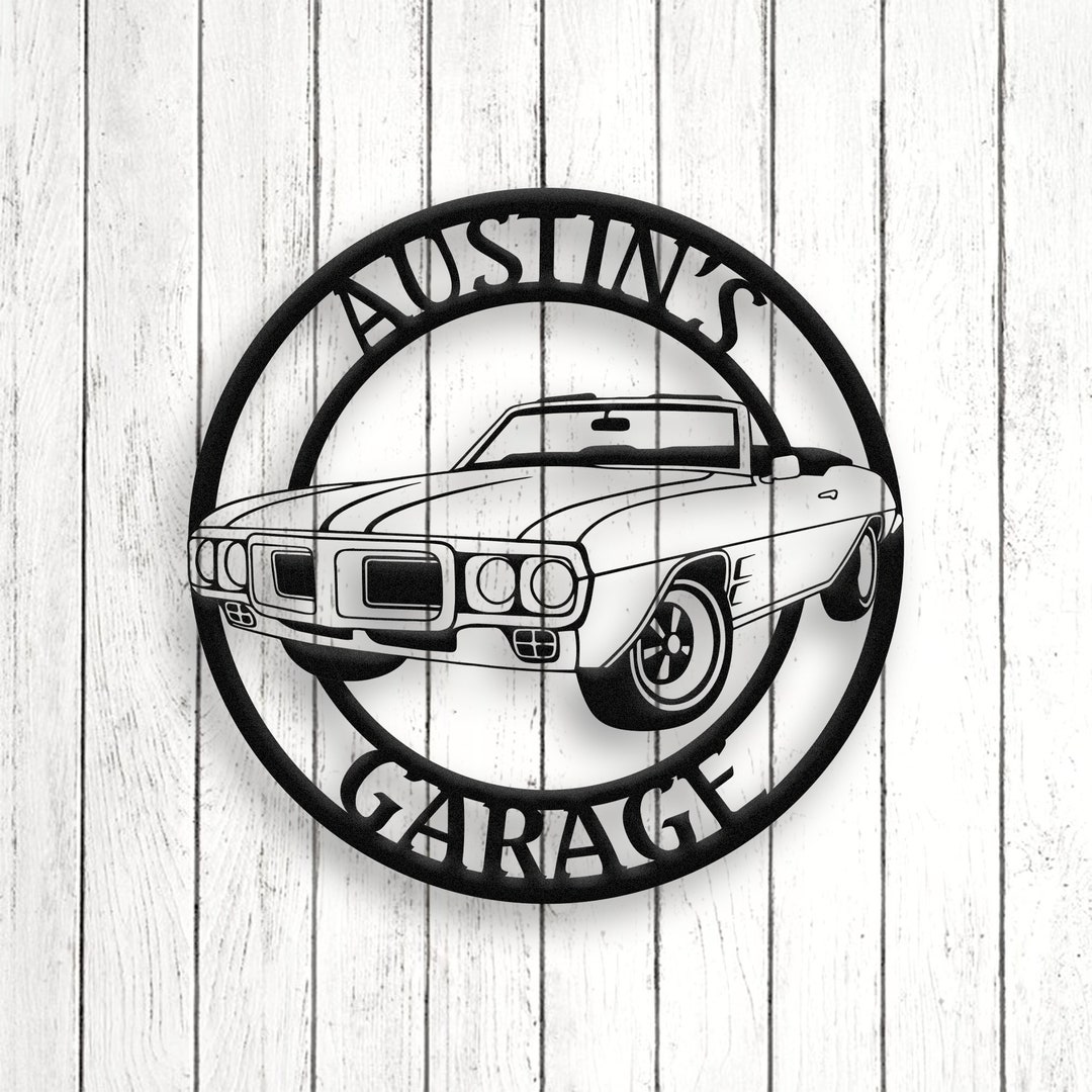 Pontiac Firebird 1969 Convertible Metal Sign, 1969 Firebird Sign ...