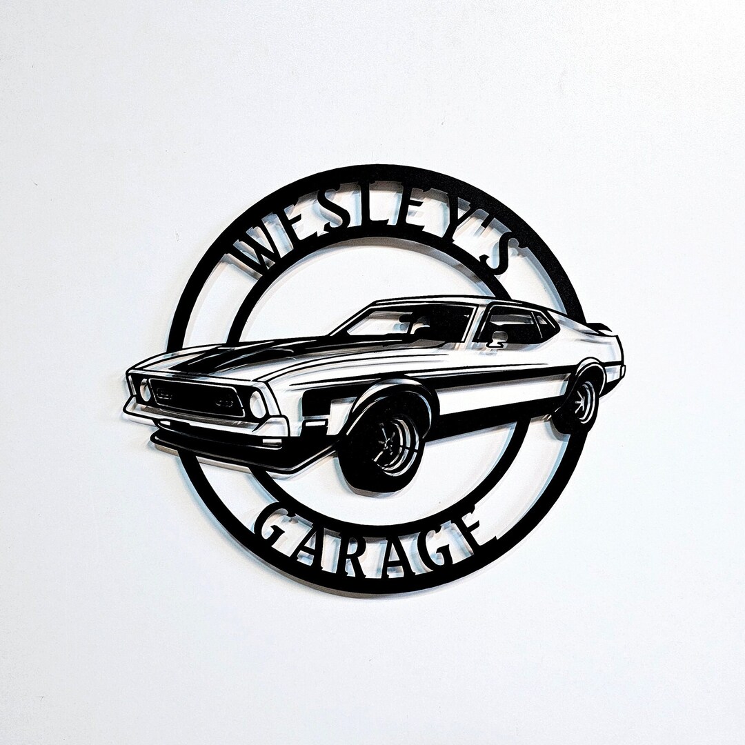 Personalized 1973 Ford Mustang Mach1 Metal Garage Sign - Etsy