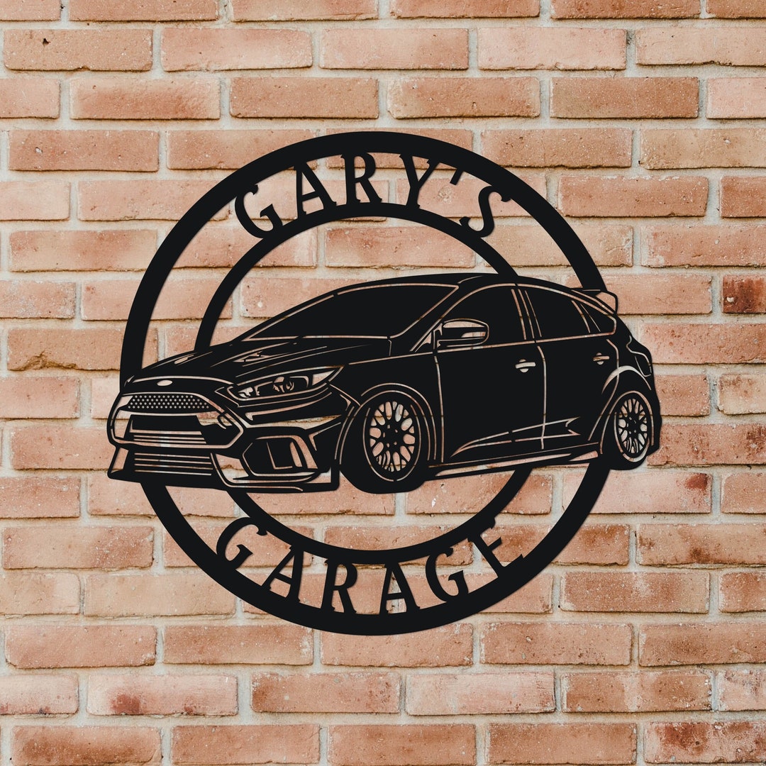 Focus RS Metal Sign, Garage Sign, Car Sign, Ford Focus MK2, Focus ...