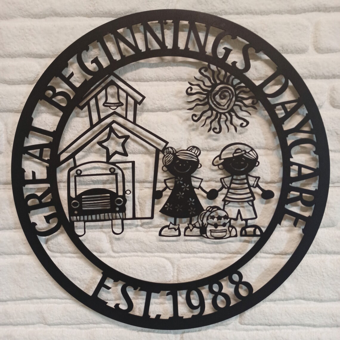 Personalized Kindergarten Sign Creche Sign Preschool Sign - Etsy