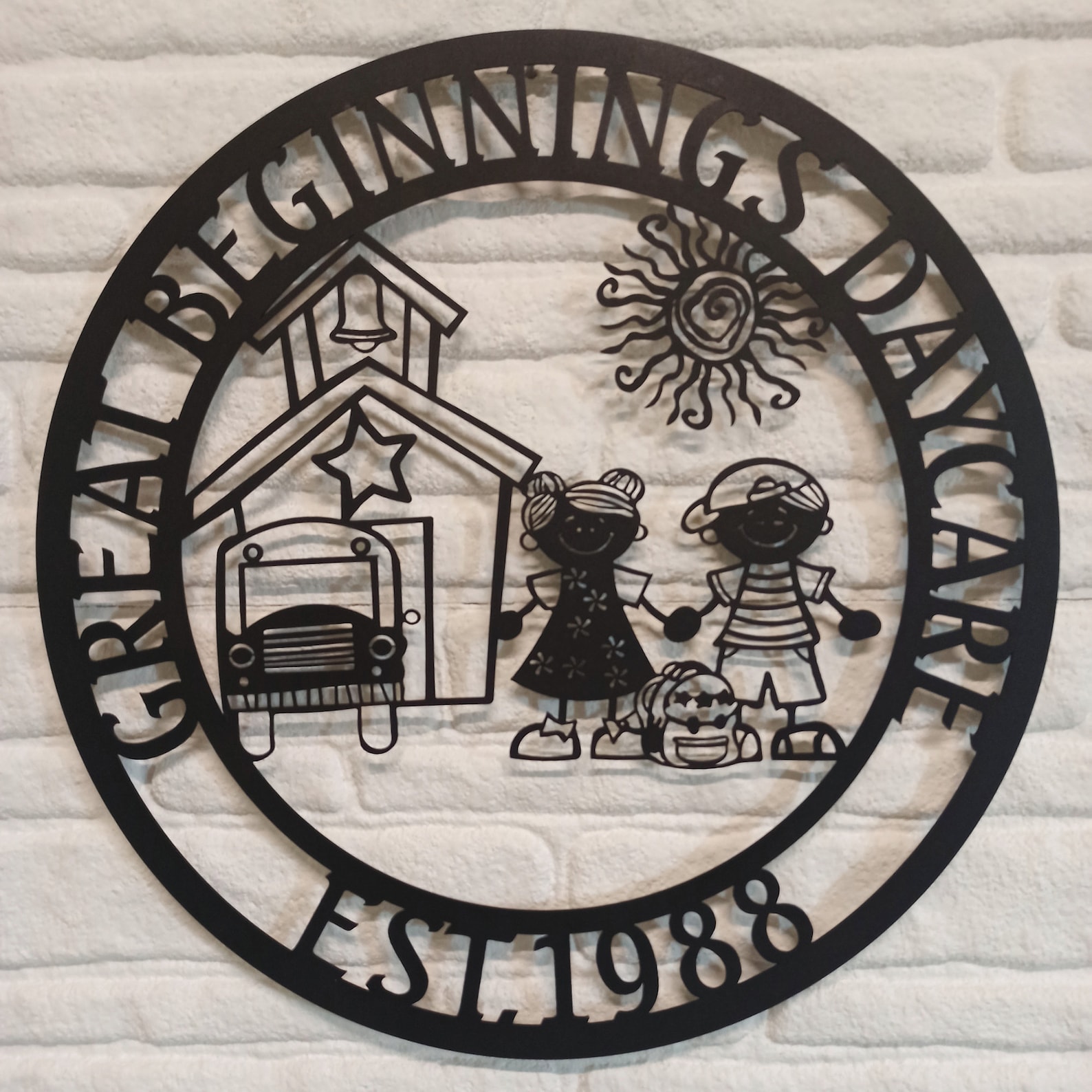 Personalized Kindergarten Sign Creche Sign Preschool Sign - Etsy