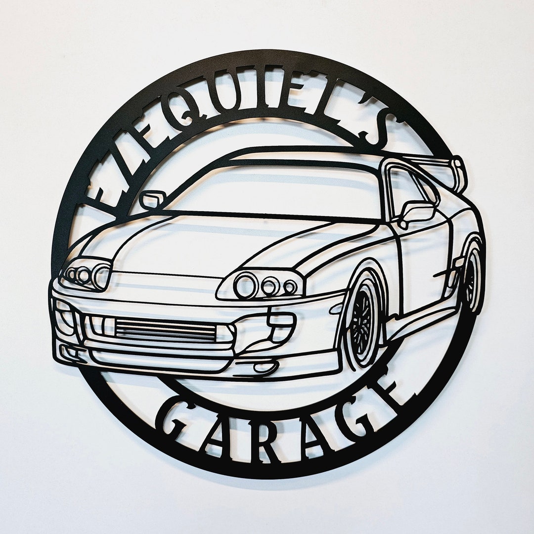 1994 Toyota Supra Metal Sign, Supra Sign, Garage Sign, Toyota Supra ...