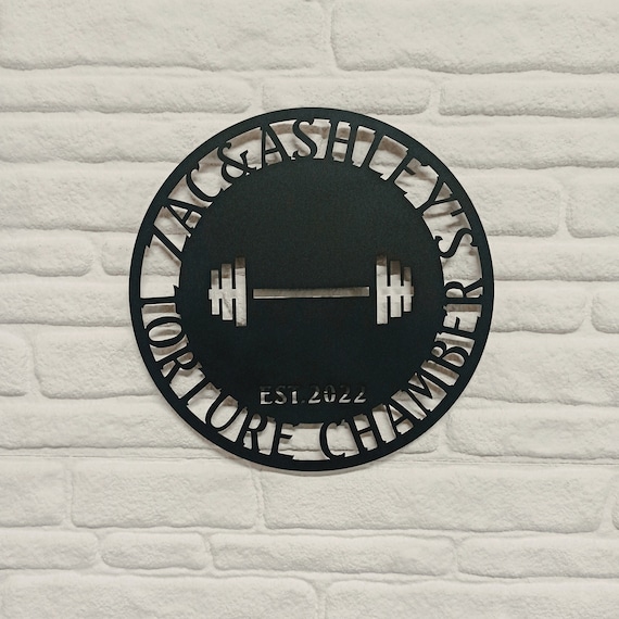 Letrero de gimnasio letrero de gimnasio de metal - Etsy España