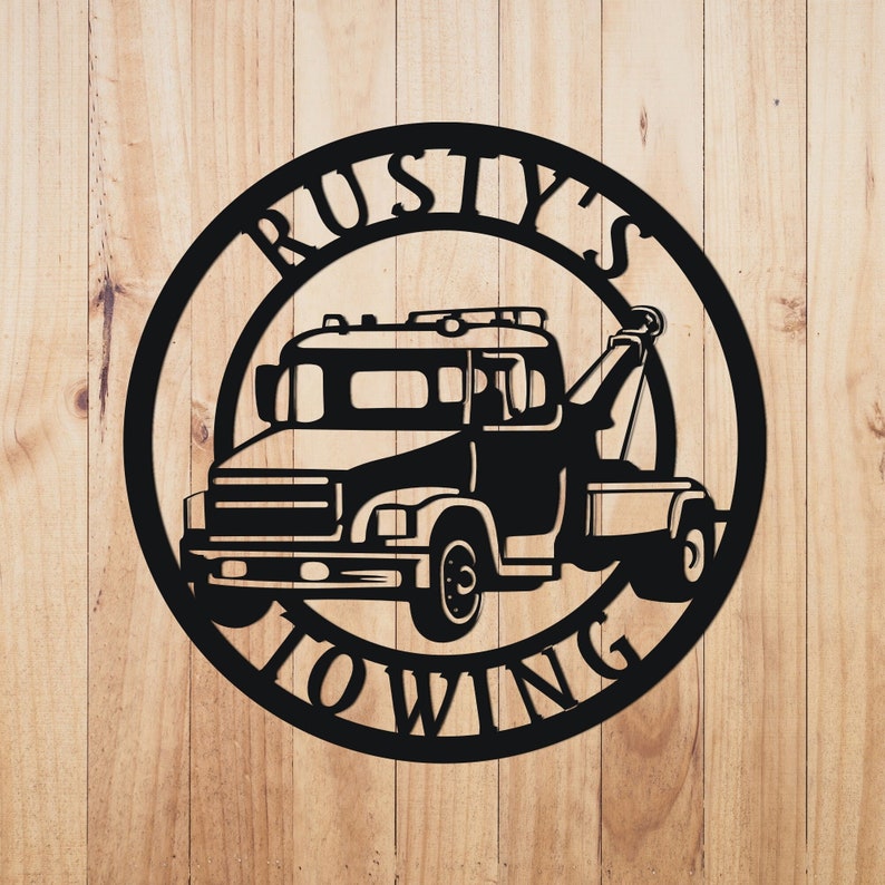 Personalized Tow Truck Sign Tow Truck Driver Towing Sign - Etsy