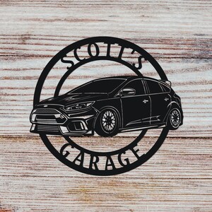Focus RS Metal Sign, Garage Sign, Car Sign, Ford Focus MK2, Focus ...