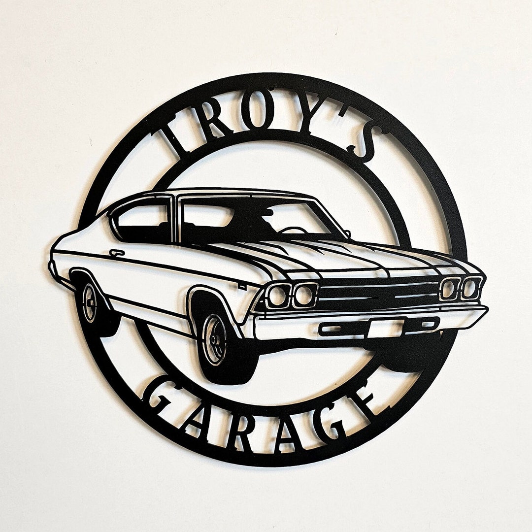 1969 Chevy Chevelle Metal Sign: Classic Car Art, Personalized Garage ...