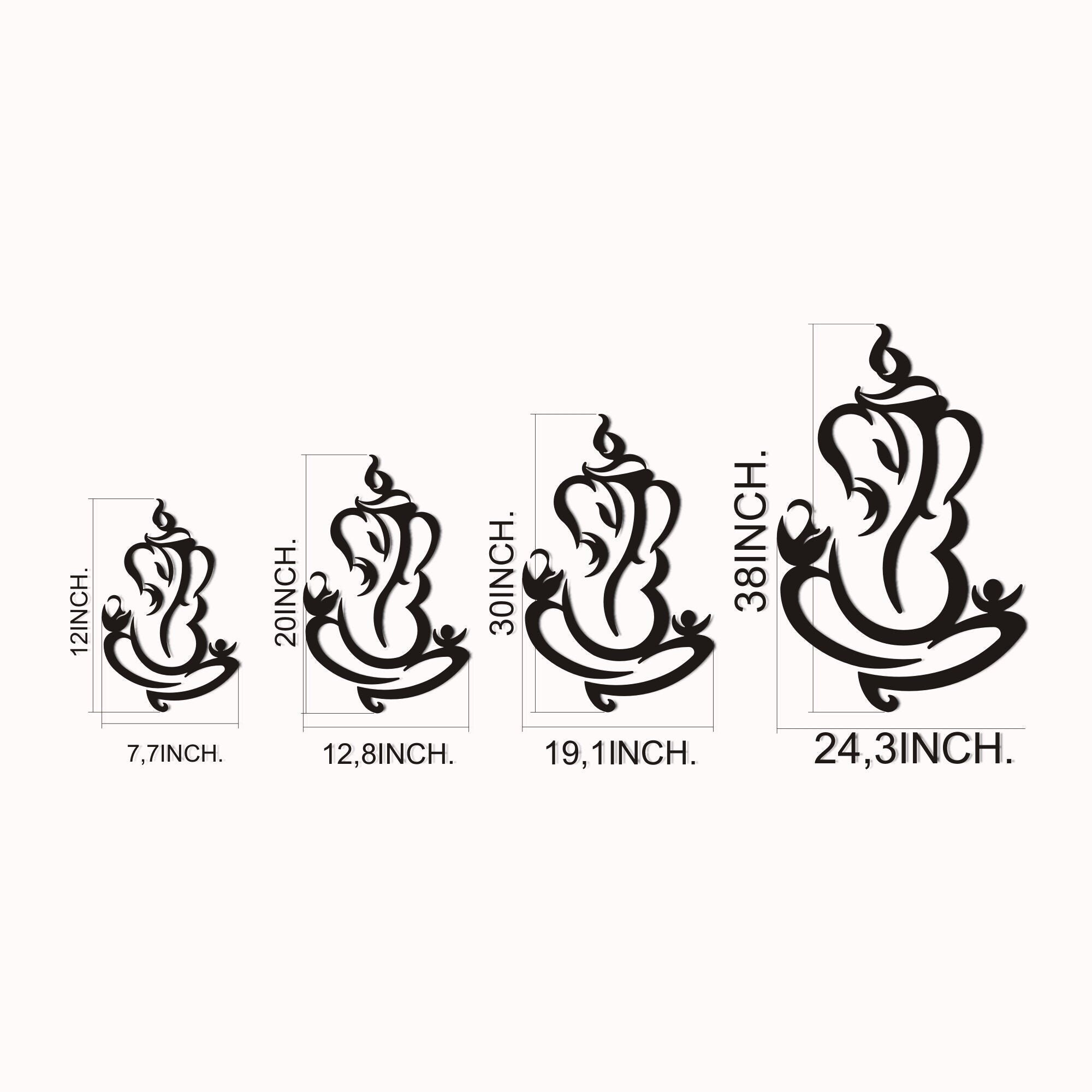 Ganesha Metal Wall Art Abstract Metal Wall Metal Wall - Etsy