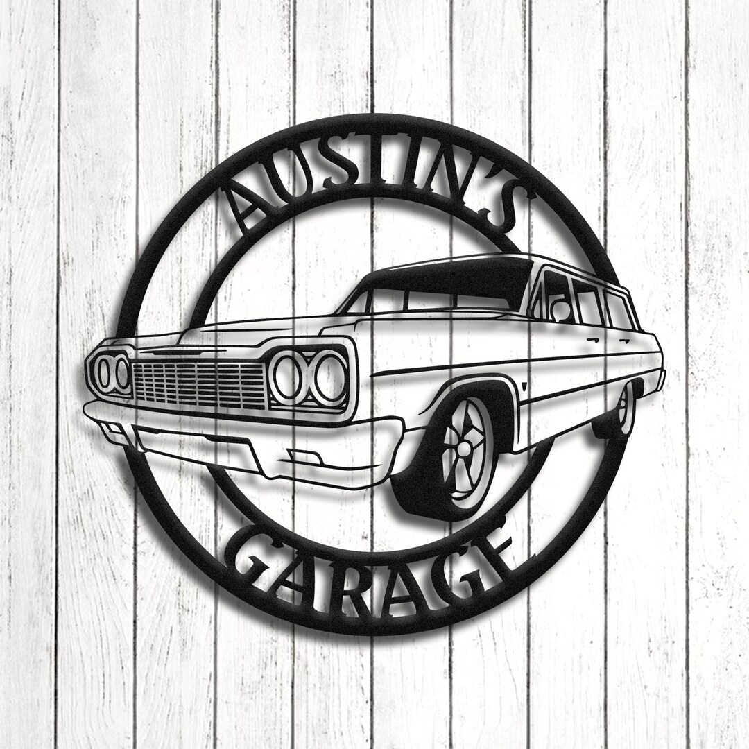 1964 Chevrolet Station Wagon Metal Sign, Chevrolet Sign, Chevy Station ...