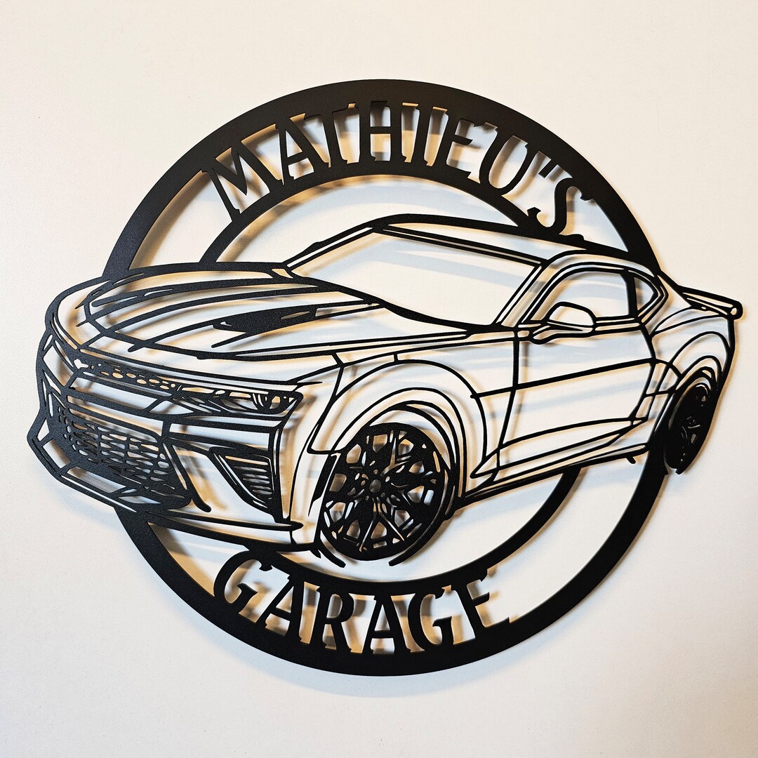 Camaro SS 2016 Metal Sign, Chevrolet Sign, Garage Sign, Camaro SS ...