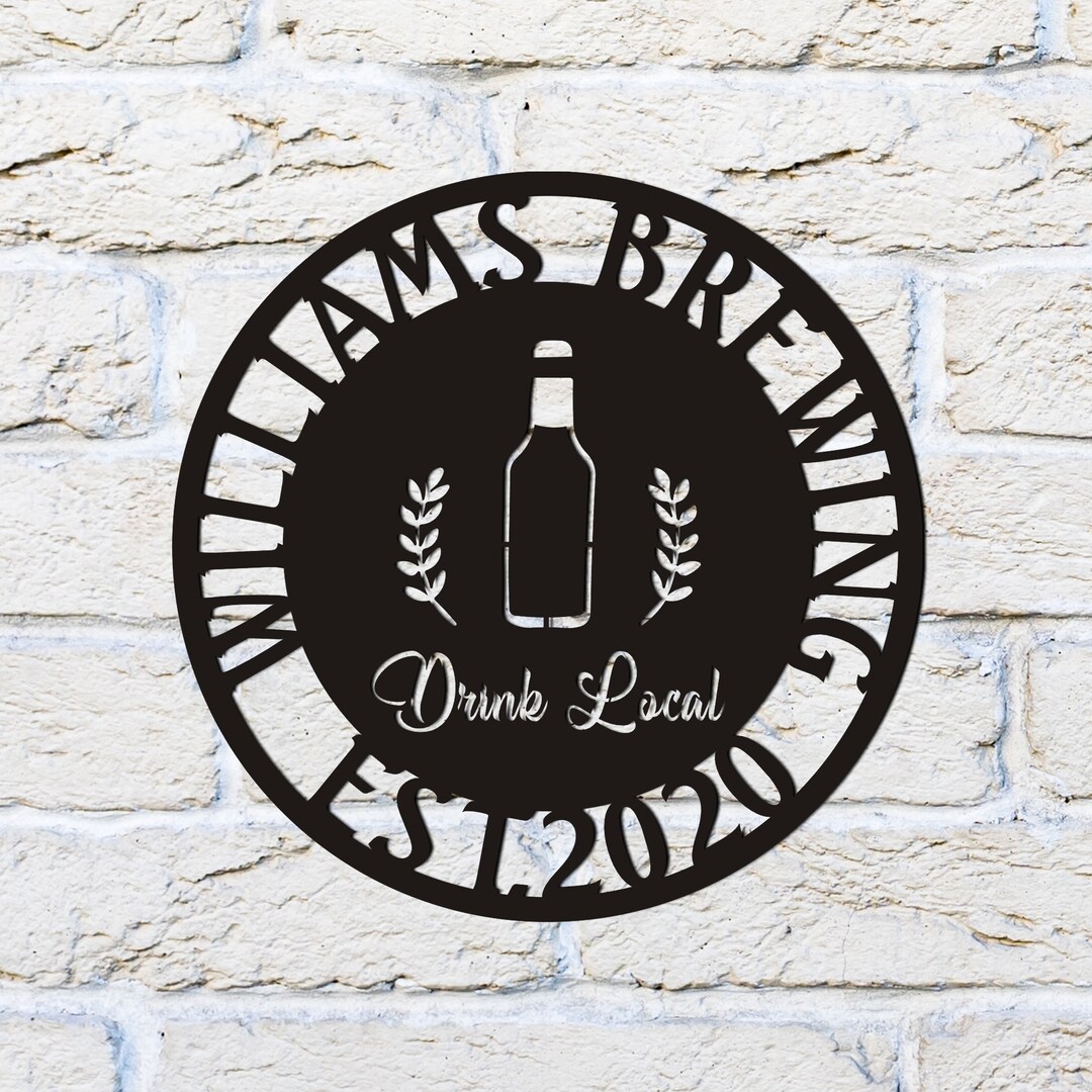 Brewery Sign, Beer Sign, Brewery Decor, Brauerei Zeichen, Pub Decor ...