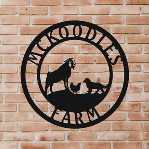Boer Goat Farm Sign, Chicken and Goat Farm Signs, Goat Farm Sign, Goat ...