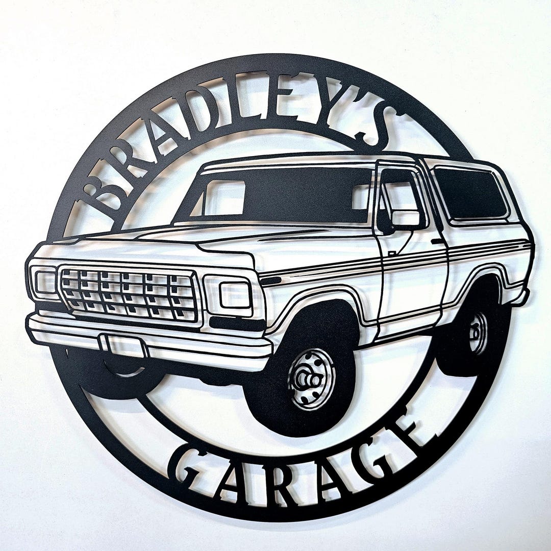 1978 Ford Bronco Metal Sign: Garage Decor - Etsy
