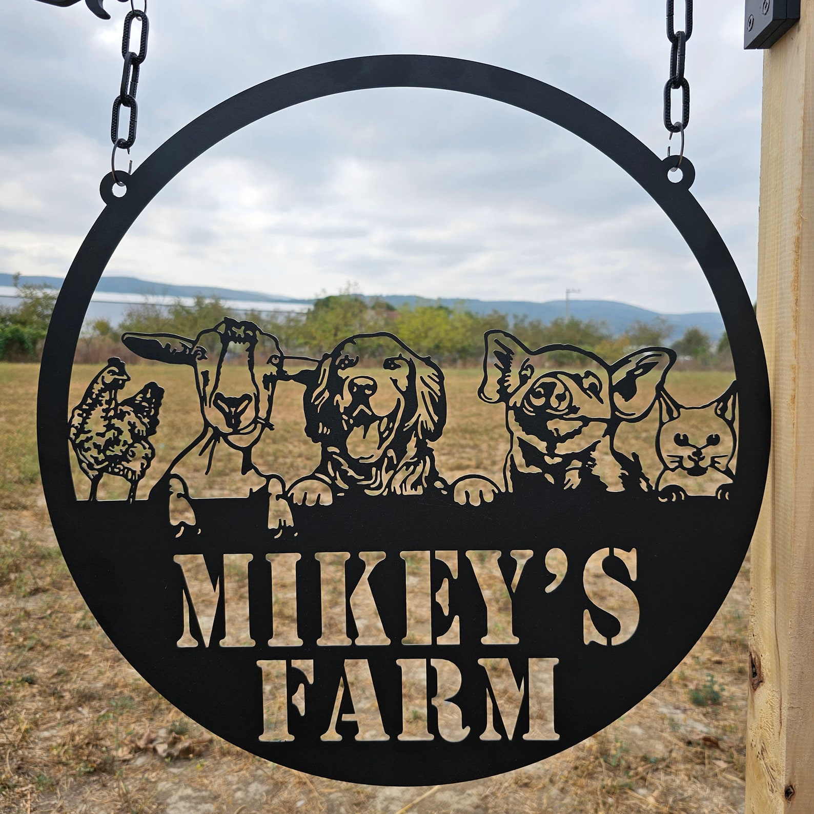 Personalized Metal Farm Sign: Animals & Established Date - Etsy