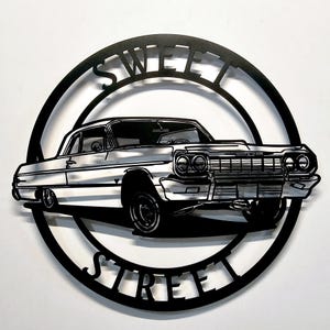 1964 Chevrolet Impala Sign, Chevelle Art, Car Sign, Chevy Classic Cars ...