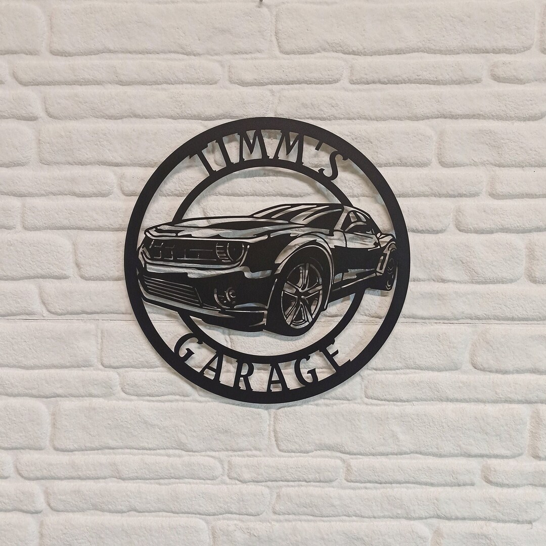 Camaro Metal Sign, Chevrolet Sign, Garage Sign, Camaro SS, Camaro ...