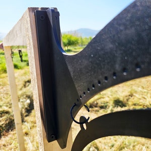 Round Hanging Sign Bracket: 12-38" Steel Sign Holder - Etsy