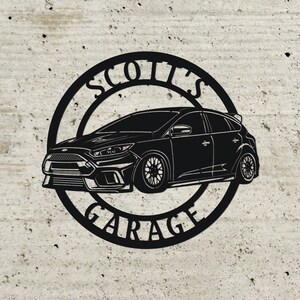 Focus RS Metal Sign, Garage Sign, Car Sign, Ford Focus MK2, Focus ...