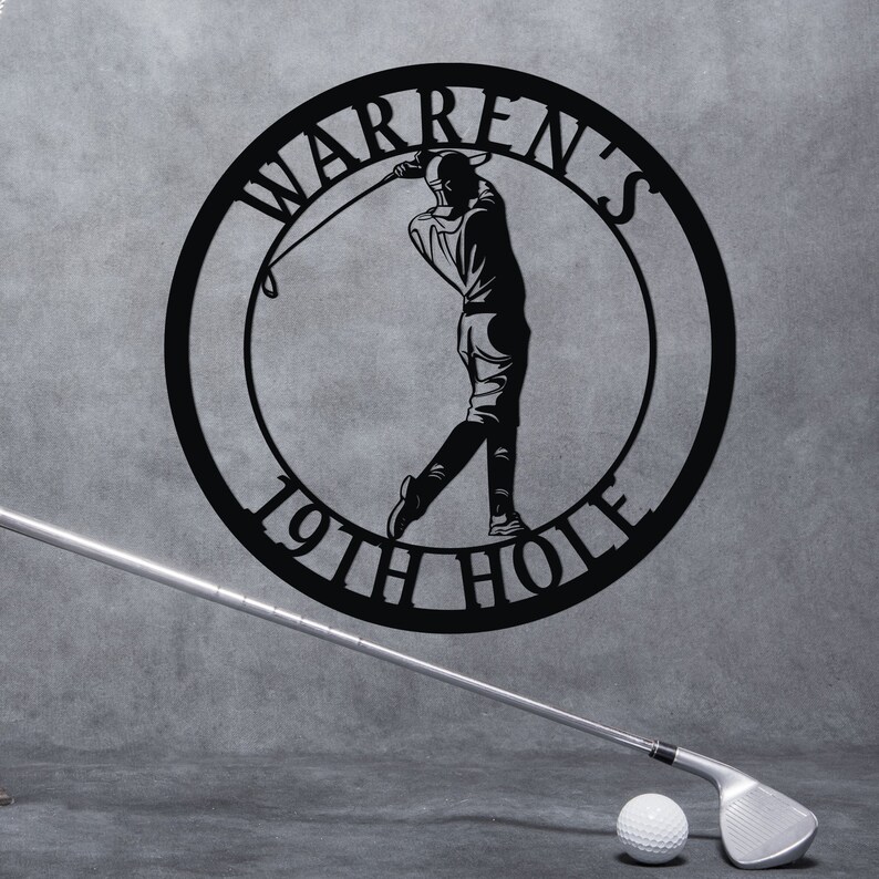 Personalized Golf Sign Personalized Golf Decor Golf Wall | Etsy