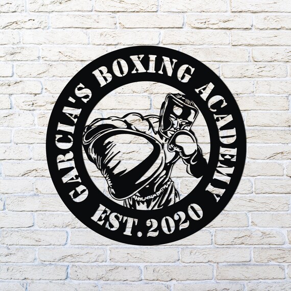 Personalized Boxing Gym Sign Custom Boxing Metal Name Sign | Etsy