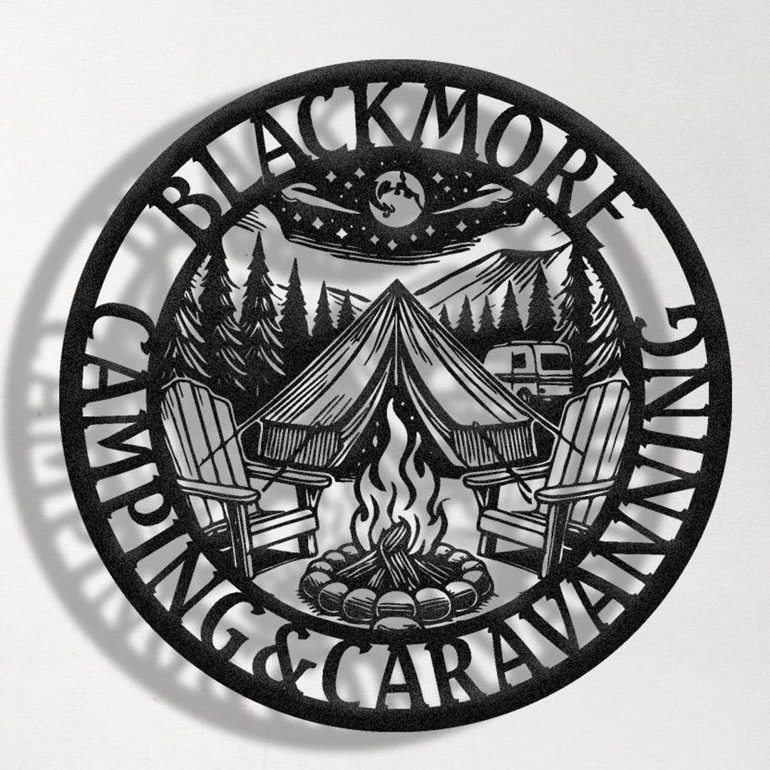 Custom Metal Camping Sign , Camping Sign , Caravanning Sign, Customized ...