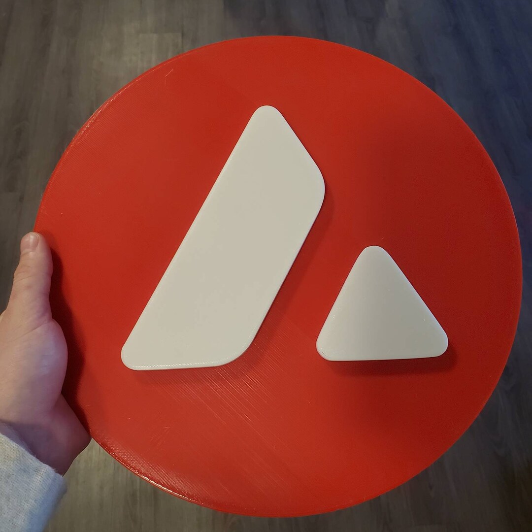 Avalanche AVAX Logo 3D Wall Art / Crypto Wall Art - Etsy