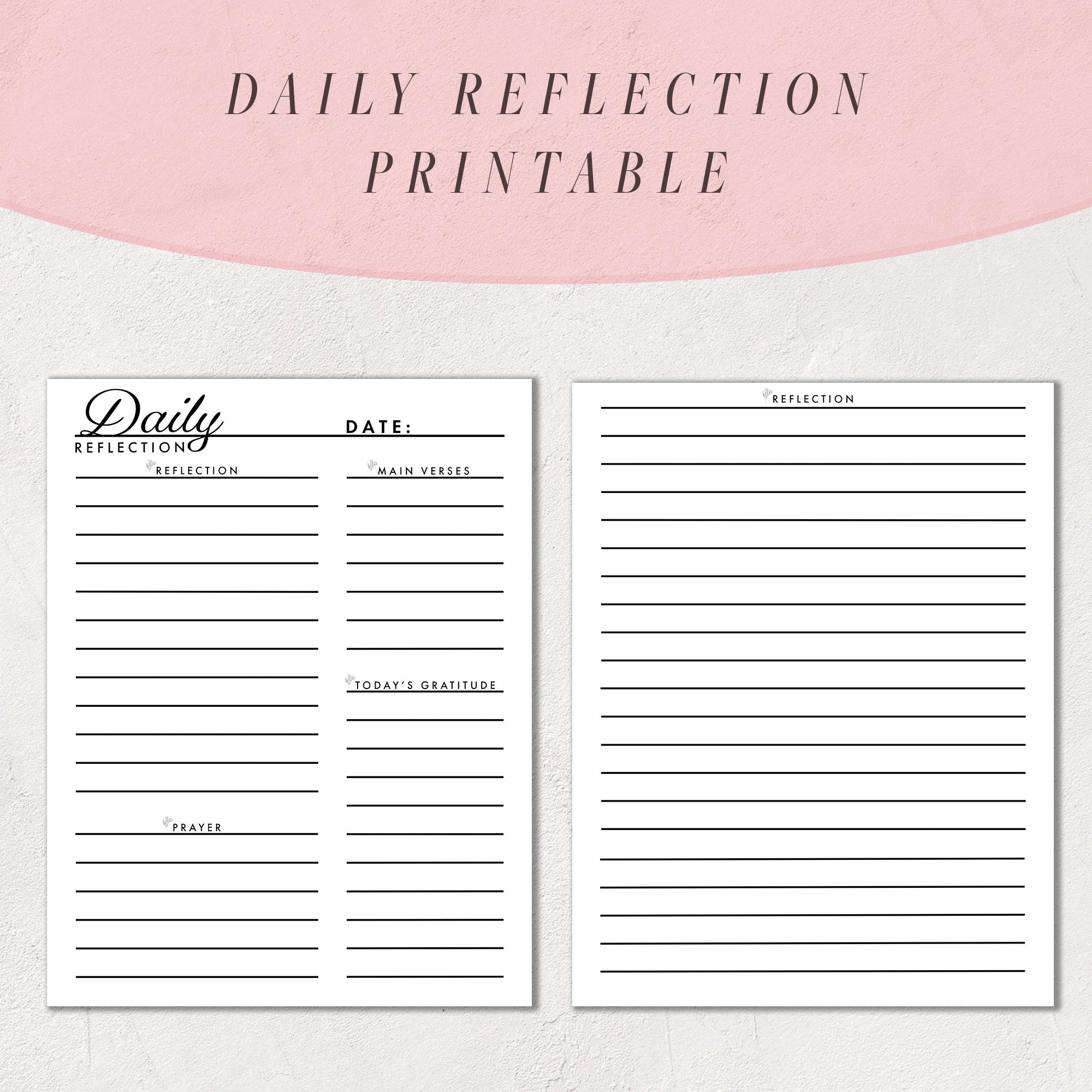 Faithful Printable Bundle | Christian Notes Planner | Journal Pages |US ...