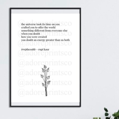 What is Stronger Than the Human Heart Rupi Kaur - Etsy
