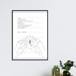 RUPI Kaur, Inspirational Wall Art, Quote Print, Poetry, Typography ...