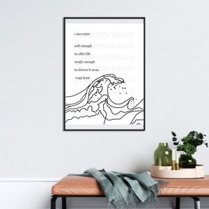 I Am Water Rupi Kaur - Etsy