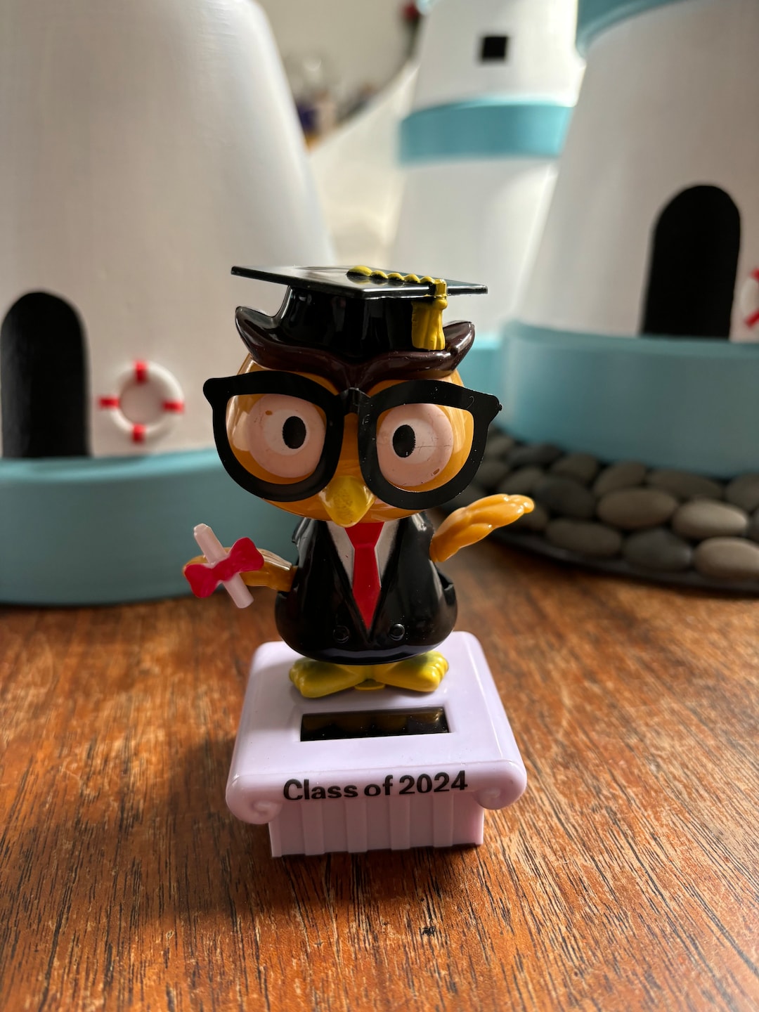 Solar Bobble Heads - 2024 Graduation Owl - Etsy