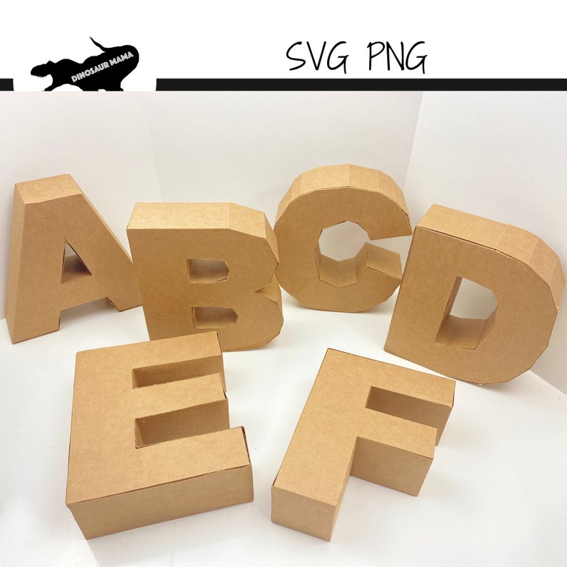 3D Letters SVG File Bundle for Cricut and Silhouette. Letters A-Z ...