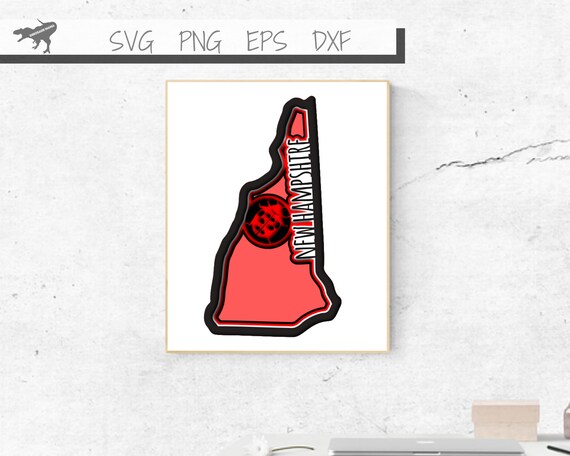 New Hampshire SVG File for Cricut 3D Mandala Paper Cutting | Etsy