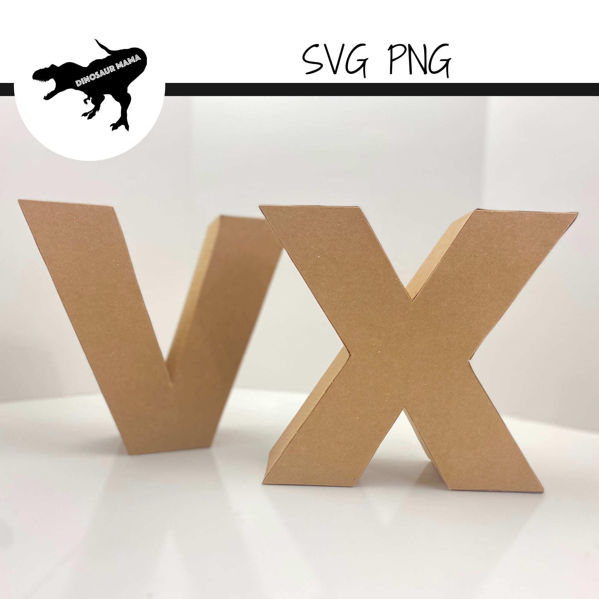 3D Letters SVG File Bundle for Cricut and Silhouette. Letters A-Z ...