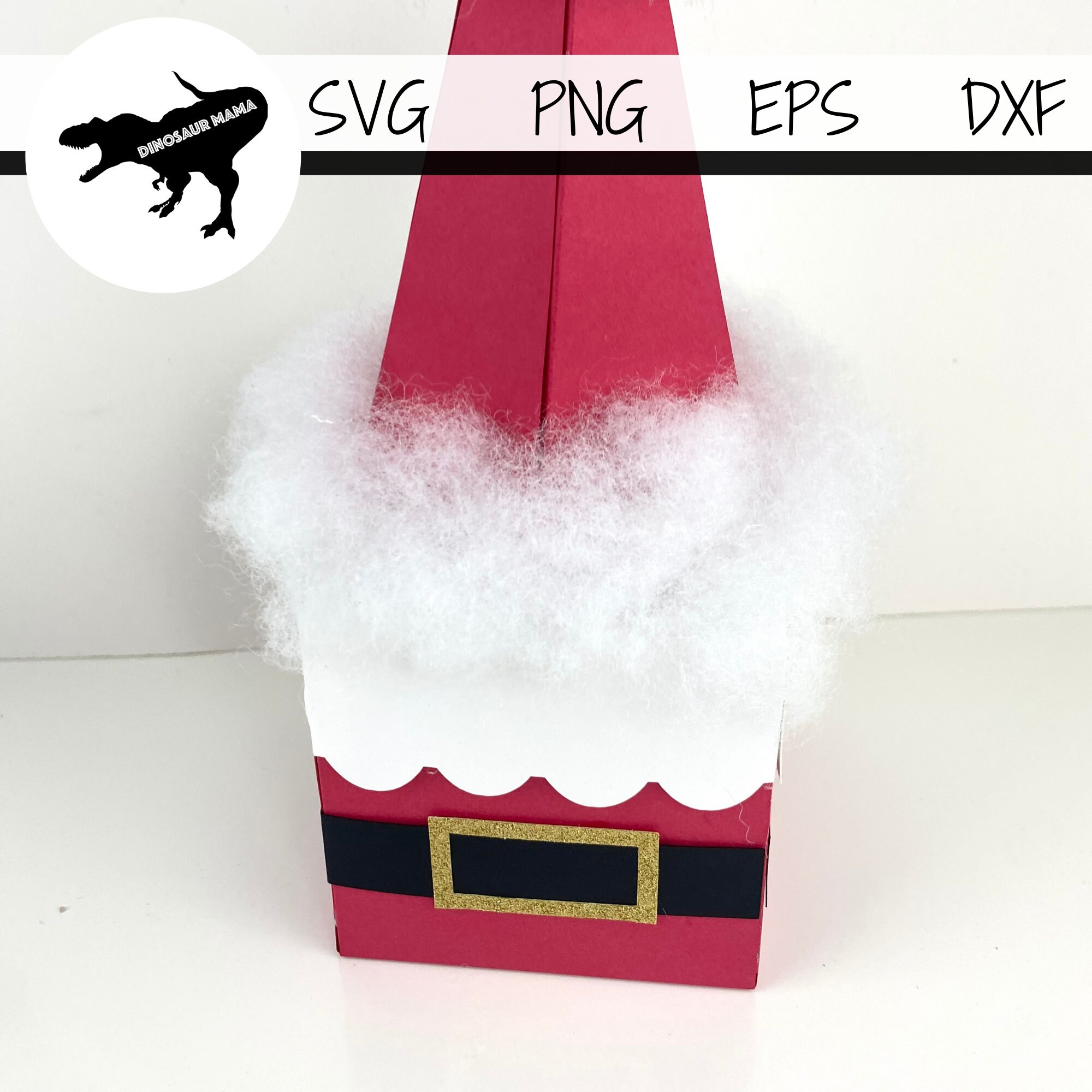 Santa Box SVG File for Cricut and Silhouette. DIY Gift Box - Etsy 日本