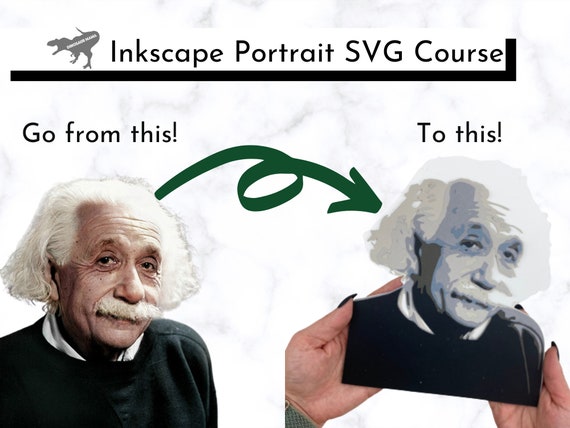 Portrait SVG Class Inkscape Tutorial SVG Making Course - Etsy